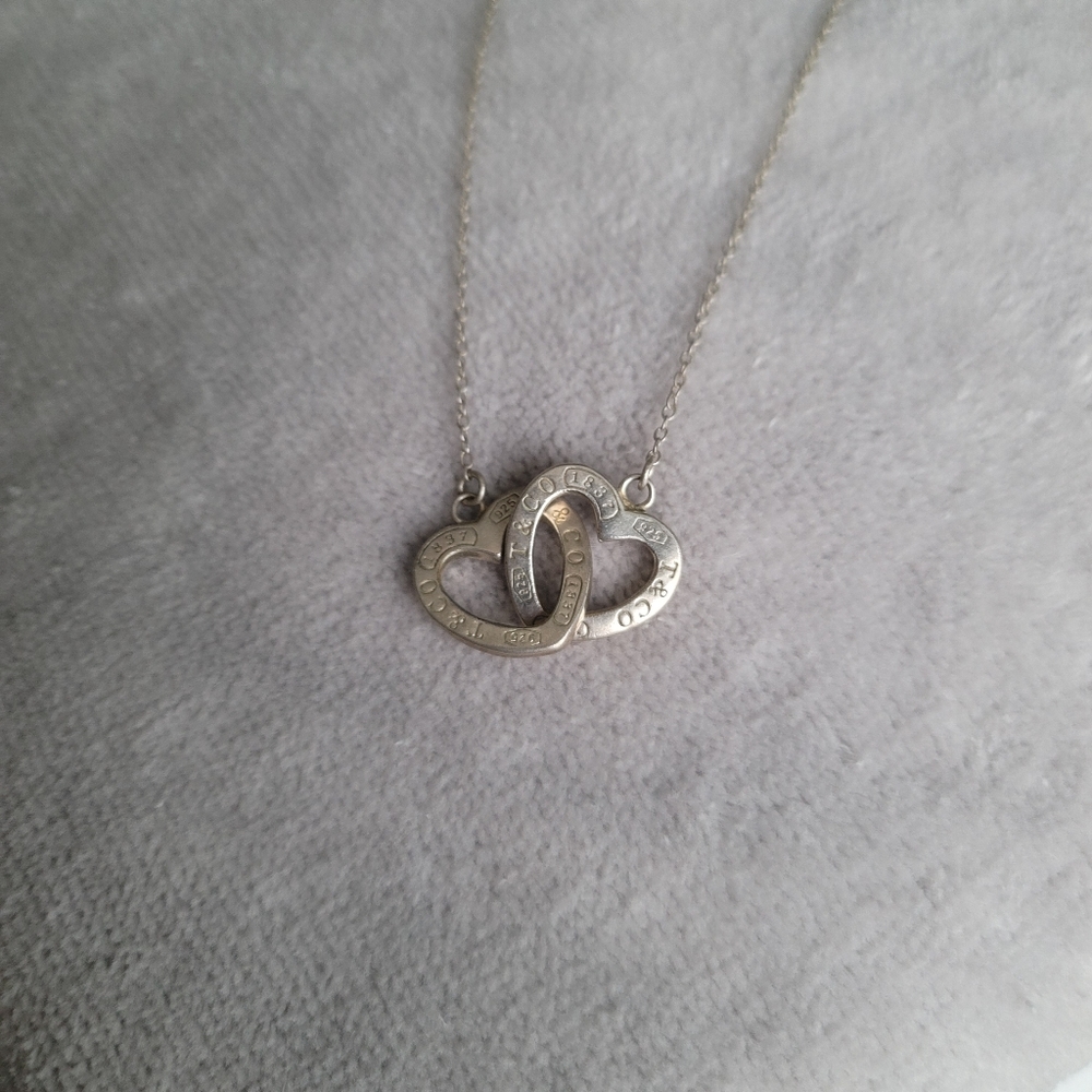 Tiffany Reversible Interlocking Hearts Necklace - Gem